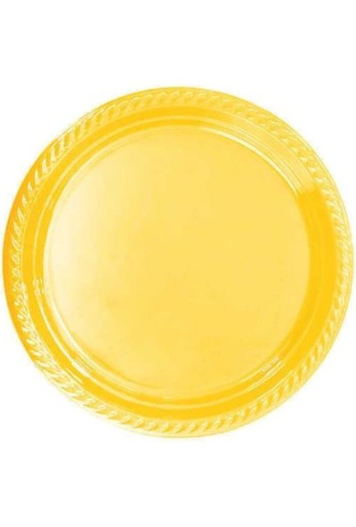 Happyland Sarı Renk 25 Li Plastik Tabak Happyland Sarı Renk 25 Li Plastik Tabak