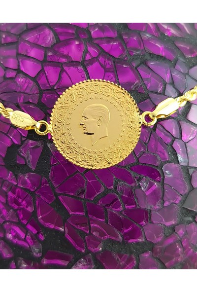 Vera Design Gold Altın Çeyrekli Bileklik Vera Design Gold Altın Çeyrekli Bileklik