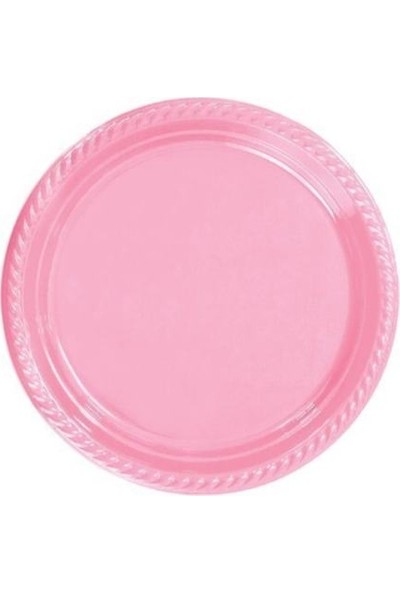 Happyland Pembe Plastik Tabak 22 cm 25LI