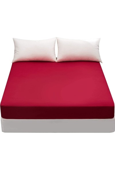 Mobaş Kırmızı Tek Kişilik Penye Lastikli Çarşaf Mobaş Kırmızı Tek Kişilik Penye Lastikli Çarşaf