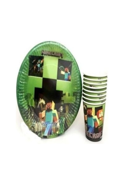 Happyland Minecraft Tabak-Bardak Seti B Li