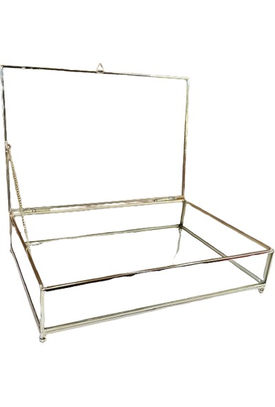 Kavlen Gümüş Cam Kapaklı Kutu