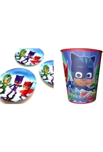 Happyland Pj Maske Pija Maskeliler Tabak Bardak Set 8 Li Happyland Pj Maske Pija Maskeliler Tabak Bardak Set 8 Li