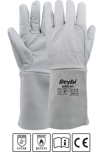 Beybi Argon Deri Kaynakçı Eldiveni No.10 Beybi Argon Deri Kaynakçı Eldiveni No.10