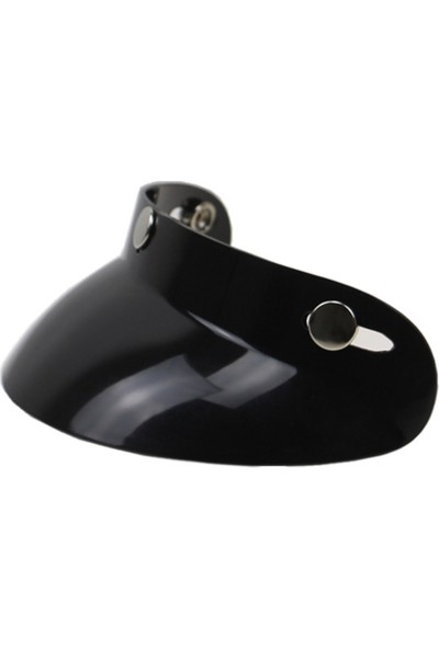 Gahome Evrensel Siyah 3-Snap Motosiklet Kaskı Tepe Lens Açık (Yurt Dışından)