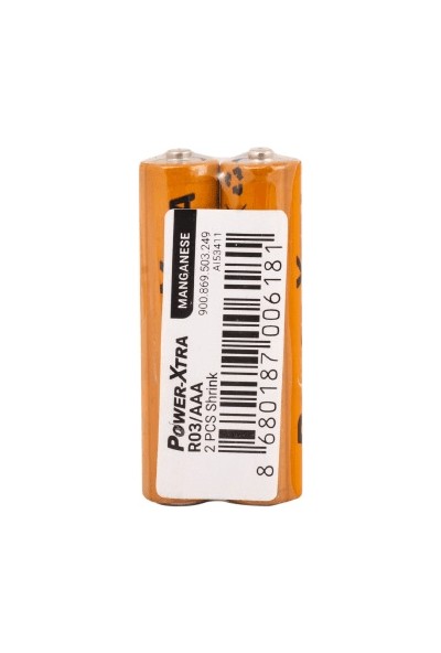 Power-Xtra AAA Çinko Manganez İnce Kalem Pil 2'li Power-Xtra AAA Çinko Manganez İnce Kalem Pil 2'li