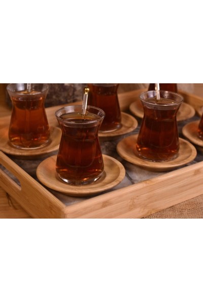 Bambum Maranta - 19 Parça Tepsili Çay Seti Bambum Maranta - 19 Parça Tepsili Çay Seti