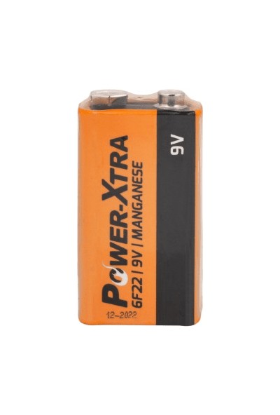 Power-Xtra 9V Çinko Manganez Pil 6F22 Power-Xtra 9V Çinko Manganez Pil 6F22