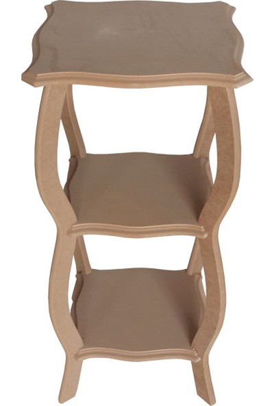 Trend Avm Iki Raflı, Kare Fiskos Sehpa S.28