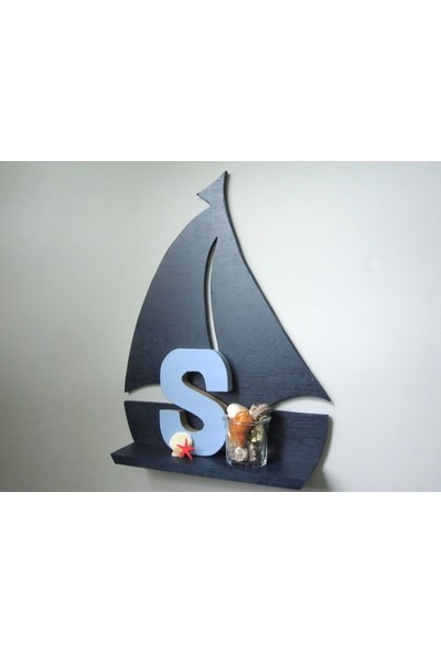 Hommy Yelkenli Lake Montessori Duvar Rafı