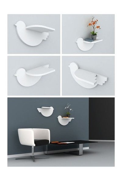 Hommy Hero Lake Montessori Kuş Duvar Rafı