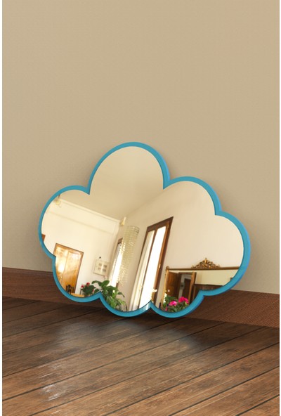 Woodcas Bulut Çocuk Odası Duvar Aynası