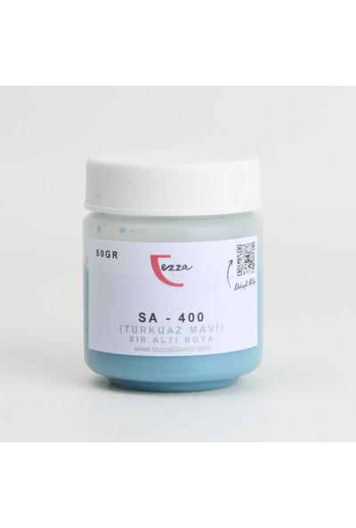 Bianca Turkuaz Mavi Seramik Çini Porselen Sır Altı Boya 50 gr Sa - 400 Bianca Turkuaz Mavi Seramik Çini Porselen Sır Altı Boya 50 gr Sa - 400