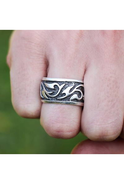 Beyloc Antik Gümüş Kaplama Ayarlanabilir Model Unisex Yüzük Beyloc Antik Gümüş Kaplama Ayarlanabilir Model Unisex Yüzük