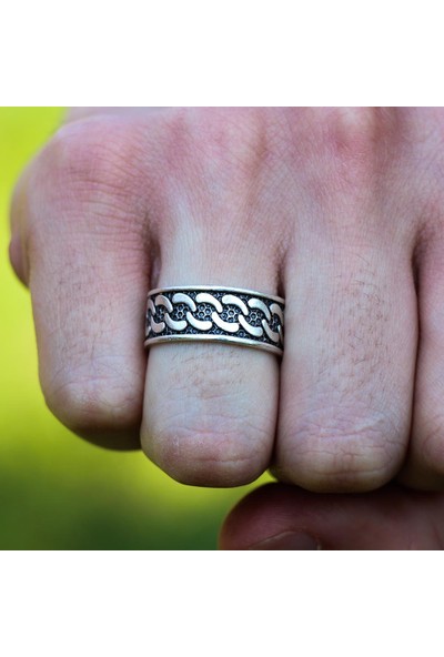 Beyloc Antik Gümüş Kaplama Ayarlanabilir Model Desenli Unisex Yüzük Beyloc Antik Gümüş Kaplama Ayarlanabilir Model Desenli Unisex Yüzük