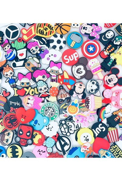 Gift Moda Bts Jibbitz Terlik Süsü 5'li Gift Moda Bts Jibbitz Terlik Süsü 5'li