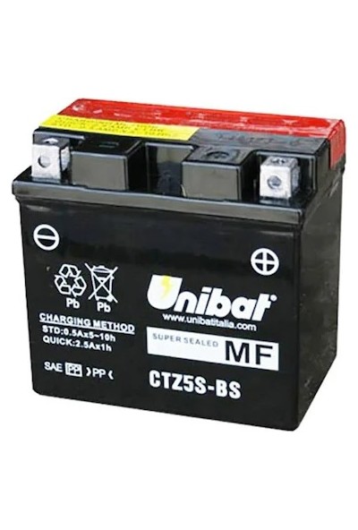 Unibat Ctz5S-Bs 12V 6Ah Unibat Akü