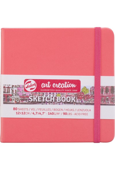 Talens Tac Sketcbook Mercan 12X12 cm 140 gr Talens Tac Sketcbook Mercan 12X12 cm 140 gr