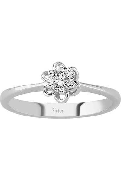 Sirius D Renk 0,31 Karat Pırlanta Tektaş Yüzük 0417R0138