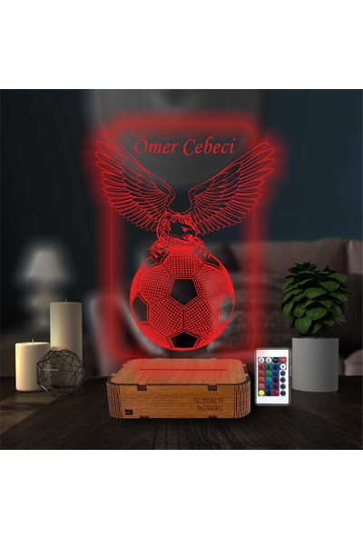 3D Hediye Dünyası kartal toplu taraftar lamba 16 Renkli kumandalı 3D Hediye Dünyası kartal toplu taraftar lamba 16 Renkli kumandalı