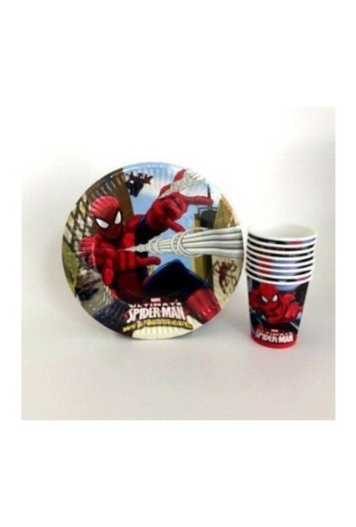 Happyland Spiderman Örümcek Adam 8 Adet Tabak-Bardak Parti Seti Happyland Spiderman Örümcek Adam 8 Adet Tabak-Bardak Parti Seti