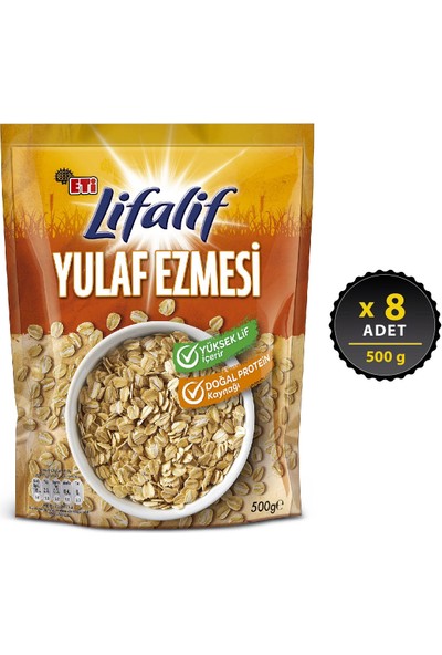 Eti Lifalif Yulaf Ezmesi 500 g x 8 Adet