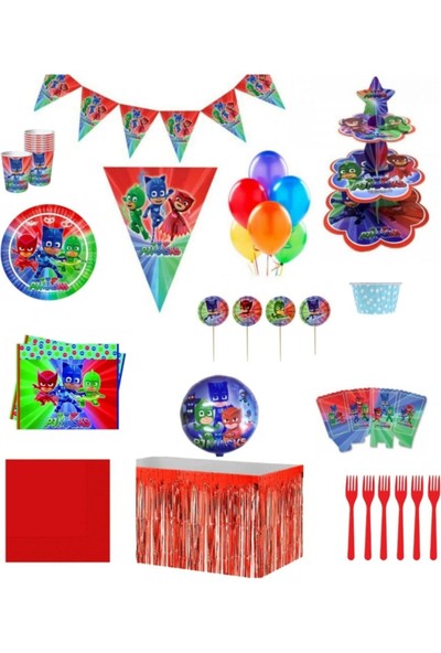 Happyland Pijamaskeliler 16 Kişilik Doğum Günü Seti Happyland Pijamaskeliler 16 Kişilik Doğum Günü Seti