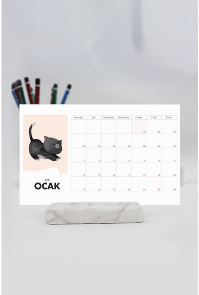 Hediye Burada Takvim Kediler TKVYT1001