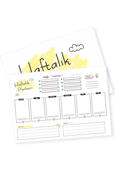 Hediye Burada Planlayıcı Haftalık Defter Hediye Burada Planlayıcı Haftalık Defter