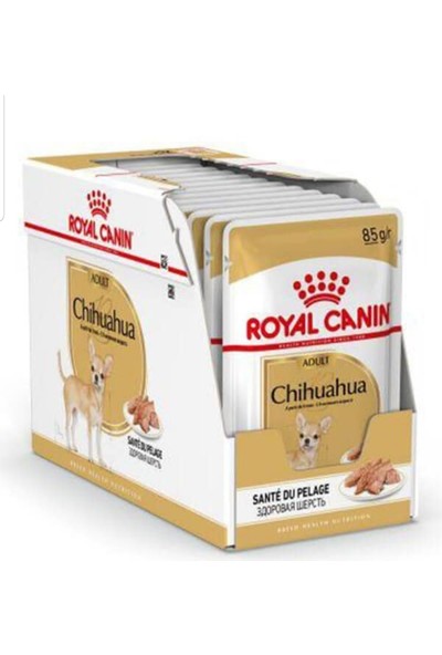 Royal Canin Chihuahua Adult Pouch Konserve Köpek Maması 85 gr x 12 Royal Canin Chihuahua Adult Pouch Konserve Köpek Maması 85 gr x 12