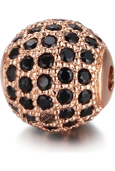 Beyloc Rose Altın Kaplama 8mm Zirkon Top Takı Bileklik Yapım Malzemesi Beyloc Rose Altın Kaplama 8mm Zirkon Top Takı Bileklik Yapım Malzemesi