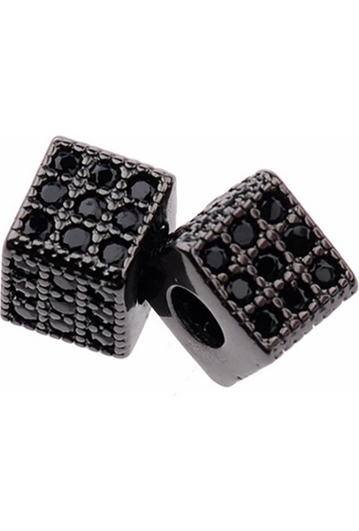 Beyloc Siyah 6mm Zirkon Küp Takı Bileklik Yapım Malzemesi Bir Adet Beyloc Siyah 6mm Zirkon Küp Takı Bileklik Yapım Malzemesi Bir Adet
