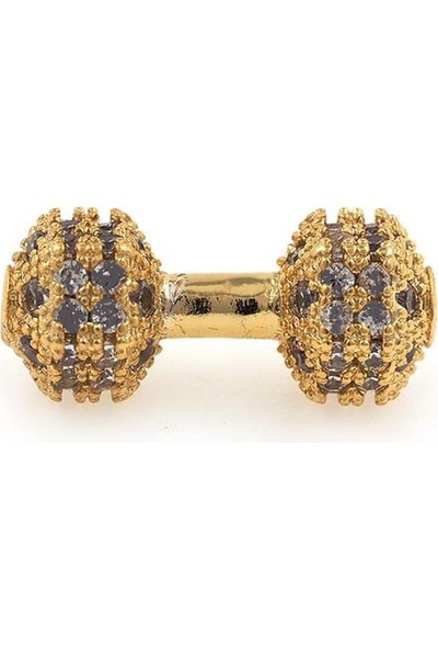 Beyloc Altın Kaplama Dambell Ağırlık Zirkon Takı Bileklik Yapım Malzeme Beyloc Altın Kaplama Dambell Ağırlık Zirkon Takı Bileklik Yapım Malzeme