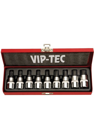 Vip-Tec 1/2″ Lokmalı Allen Uç Takımı 9'lu Vip-Tec 1/2″ Lokmalı Allen Uç Takımı 9'lu