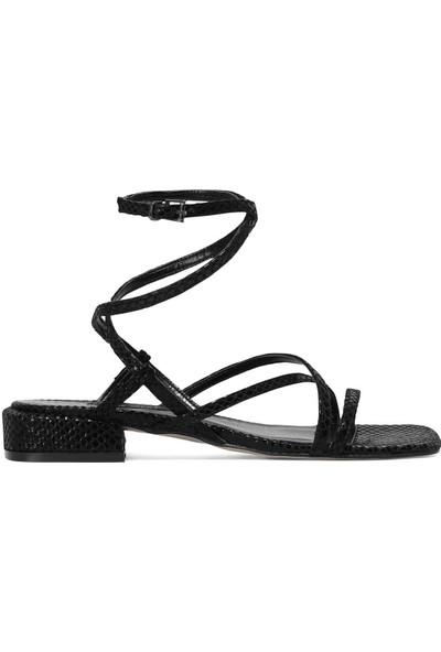 Nine West Meolı 1fx Siyah Kadın Topuklu Sandalet