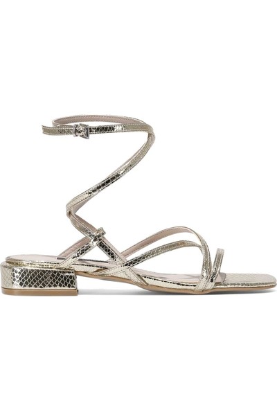 Nine West Meolı 1fx Altın Kadın Topuklu Sandalet