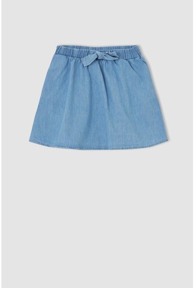 Defacto Kız Çocuk Esnek Belli Jean Etek T6061A621SM Defacto Kız Çocuk Esnek Belli Jean Etek T6061A621SM