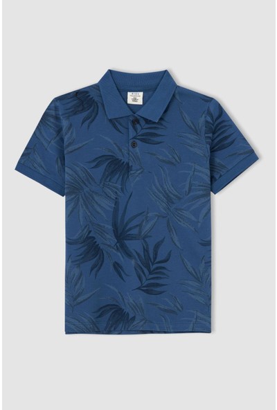 DeFacto Erkek Çocuk Regular Fit Polo Yaka Kısa Kollu Polo Tişört V0406A621HS