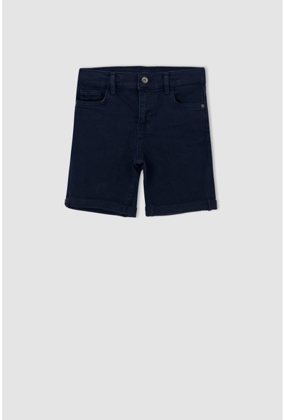 Defacto Erkek Çocuk Relax Fit Jean Bermuda Şort U5671A621SM