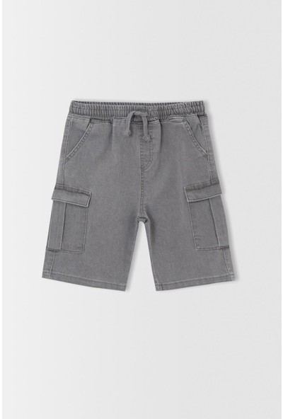 DeFacto Erkek Çocuk Kargo Fit Jean Bermuda U0874A621HS DeFacto Erkek Çocuk Kargo Fit Jean Bermuda U0874A621HS