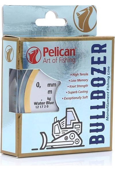Pelican Bulldozer Water Blue Monoflament Olta Misinası 150MT Pelican Bulldozer Water Blue Monoflament Olta Misinası 150MT