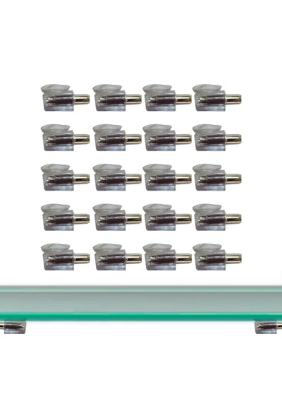 Adem Koç Plastik Koç Vantuzlu Metal Cam Raf Pimi 5 mm (20 ADET)2451203909665 Adem Koç Plastik Koç Vantuzlu Metal Cam Raf Pimi 5 mm (20 ADET)2451203909665