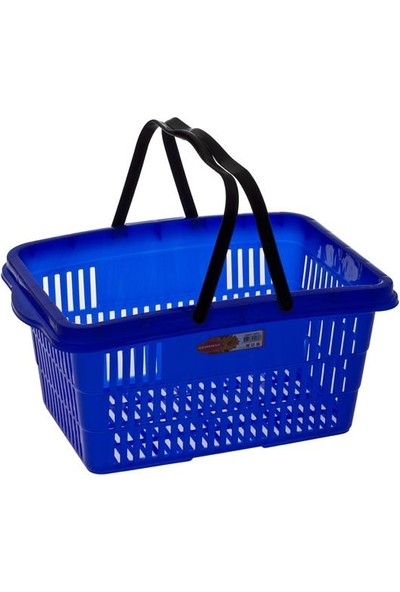 Omnipazar SY-2260 Market Taşıma Sepeti Çift Saplı Mavi