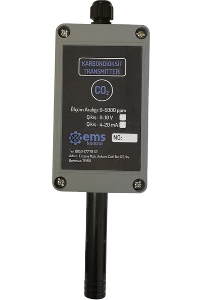 Ems Karbondioksit Transmitteri 4-20 Ma