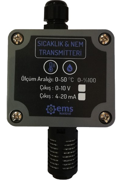 Ems Sıcaklık / Nem Transmitteri 0-10V