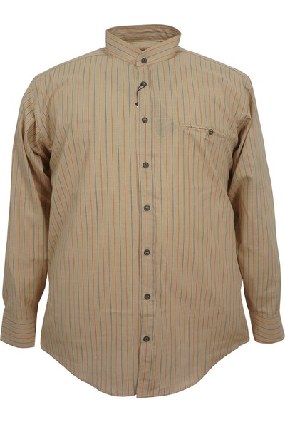 Castelli Büyük Beden Gömlek Hakim Yaka Uzun Kol