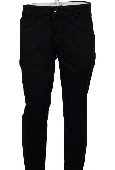 Maserto Siyah Skinny Fit Pantolon Düz Desenli