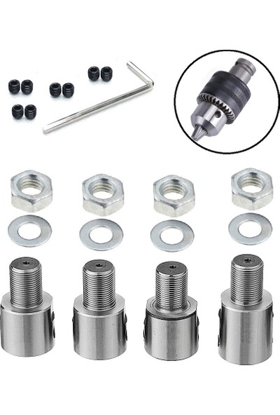 Depolife 4'lü Motor Için Bağlantı Şaftı Somunlu Kaplin Adaptör Depolife 4'lü Motor Için Bağlantı Şaftı Somunlu Kaplin Adaptör