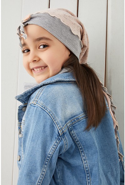 Babygiz Gri Pudra Ipli Çocuk Şapka Bere Yumuşak Pamuklu Penye Elit Seri Babygiz Gri Pudra Ipli Çocuk Şapka Bere Yumuşak Pamuklu Penye Elit Seri