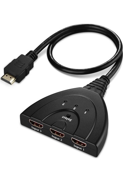 Alfais 4586 HDMI Çoklayıcı Switch 3 Port Çoğaltıcı Alfais 4586 HDMI Çoklayıcı Switch 3 Port Çoğaltıcı